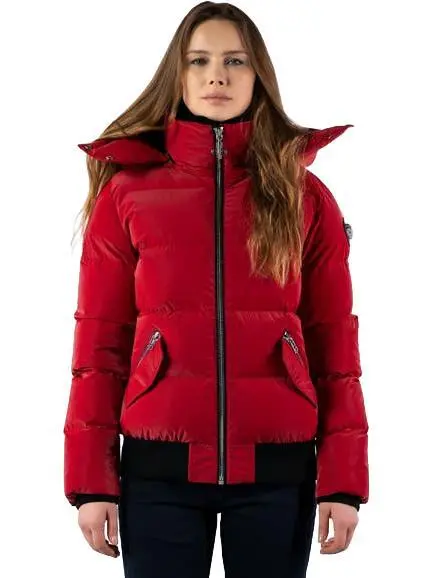WOODPECKER Woody Bomber Quilted Coat - Red Diamond
