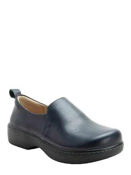 ALEGRIA BY PG LITE Leather Clogs - Navy