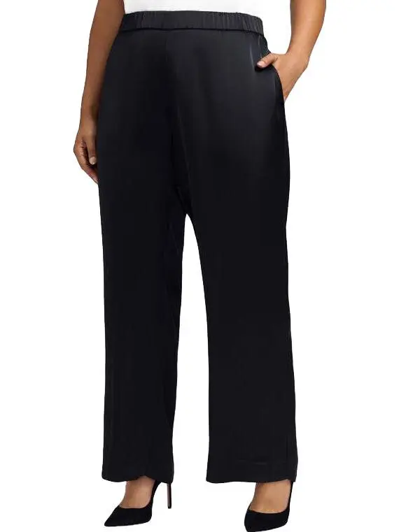 Foxcroft Ankle-length Pull-on Pants - Black