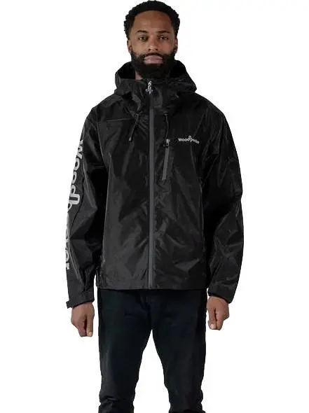 WOODPECKER Wind Rain Shell Jacket - Black Diamond