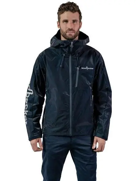 WOODPECKER Wind Rain Shell Jacket - Blue Diamond
