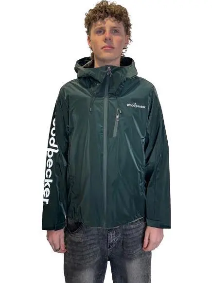 WOODPECKER Wind Rain Shell Jacket - Green Diamond