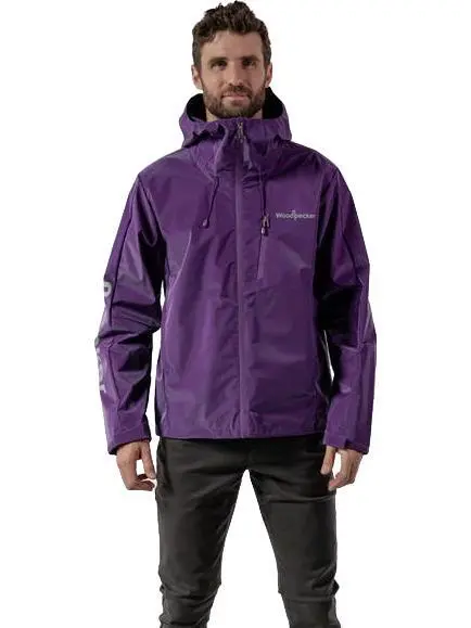 WOODPECKER Wind Rain Shell Jacket - Purple Diamond