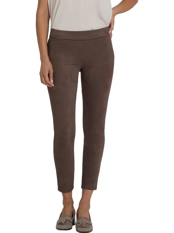 NYDJ Faux Suede Leggings - Coffee Bean