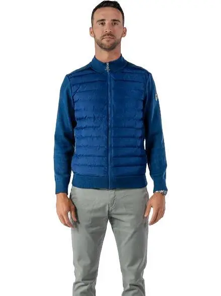 WOODPECKER Hybrid Knit Jacket - Cobalt