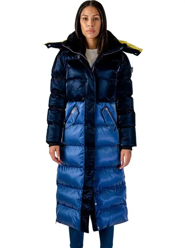WOODPECKER Bird Of Paradise Quilted Coat - All Wet Blue Yellow