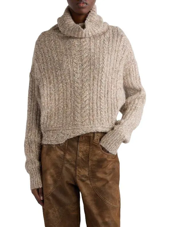 Isabel Marant Brenda Cowl Neck Sweater - Taupe