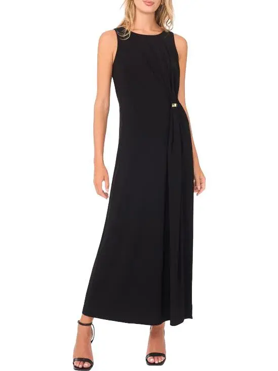 Vince Camuto Gathered Twist Maxi Dress - Rich Black