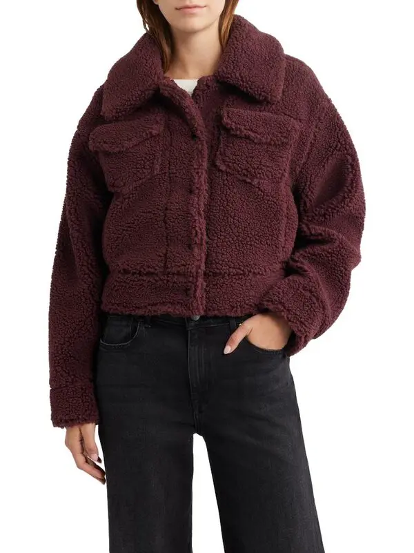 UGG Faux Shearling Trucker Jacket - Wild Grape