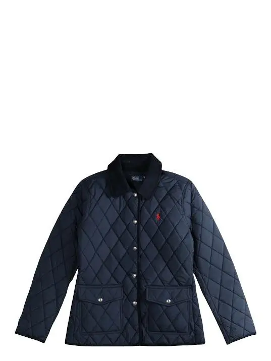 Ralph Lauren Poly Woven Coat - Navy Blue