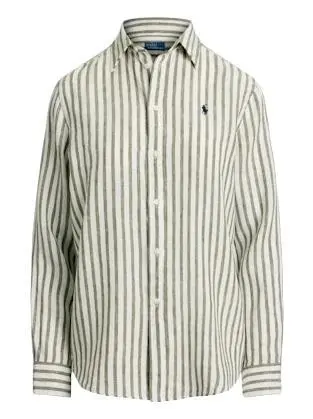 Polo Ralph Lauren Classic Long Sleeve Button-down Shirt - Dark Sage/white