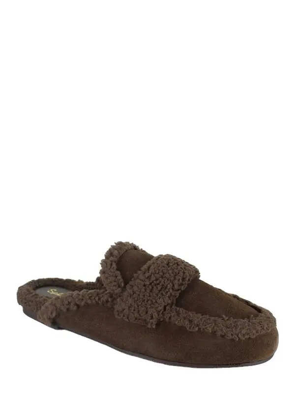 Splendid Sandra Sherpa Trim Slipper - Natural