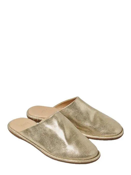 Beek Seagull Leather Mule - Gold