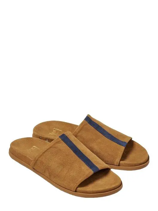 Beek Leather Slide Sandal - Stripe