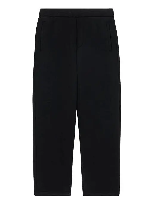 Emporio Armani Lyocell-blend Bonded-jersey Joggers - Black