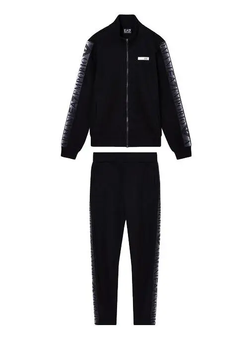 EA7 Ventus7 Technical Fabric Tracksuit - Black