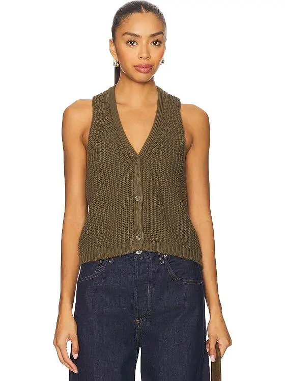 STITCHES & STRIPES Warren Vest - Thyme