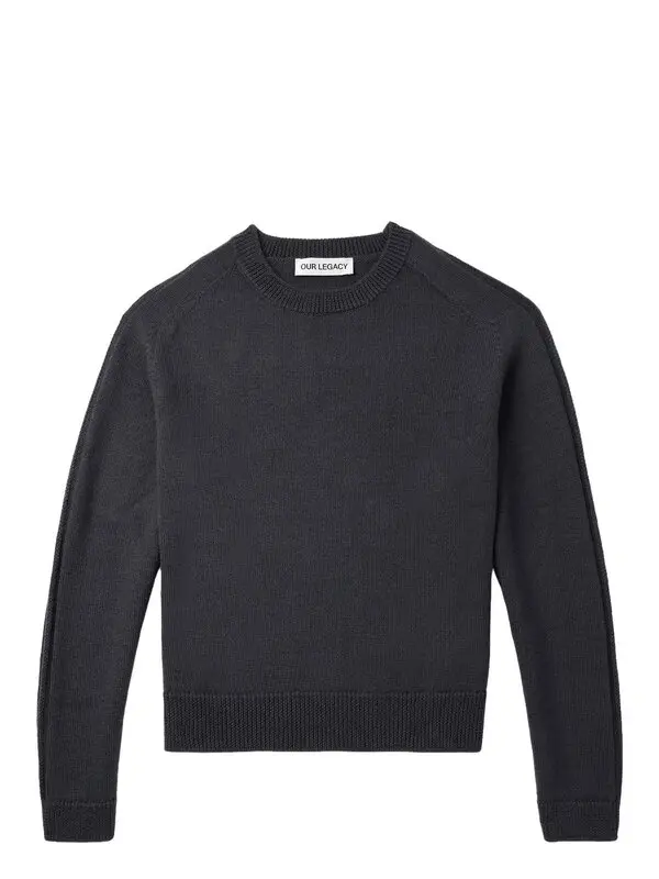 Our Legacy True Merino Wool Sweater - Black