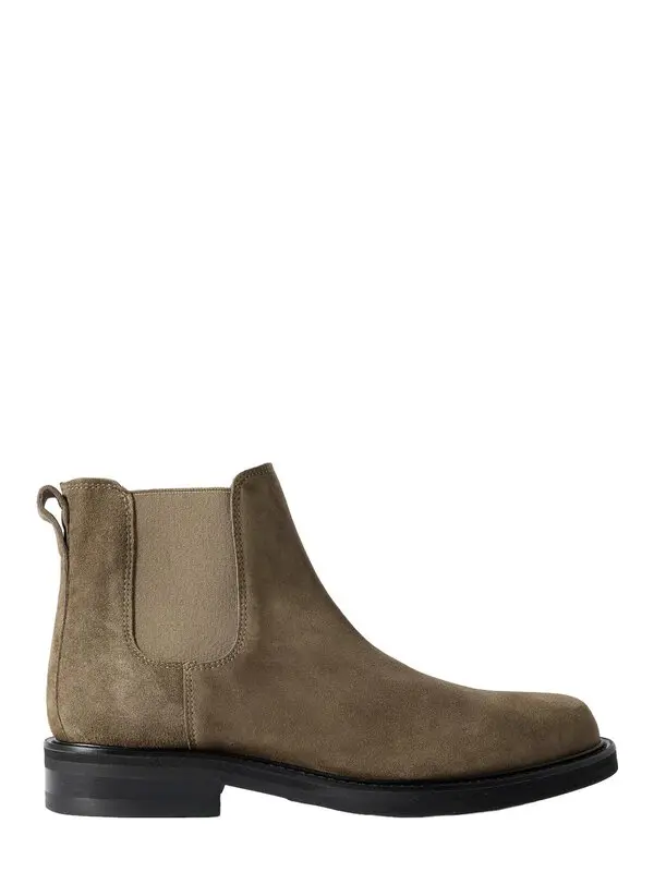 Mr P. Ollie Suede Chelsea Boots - Green