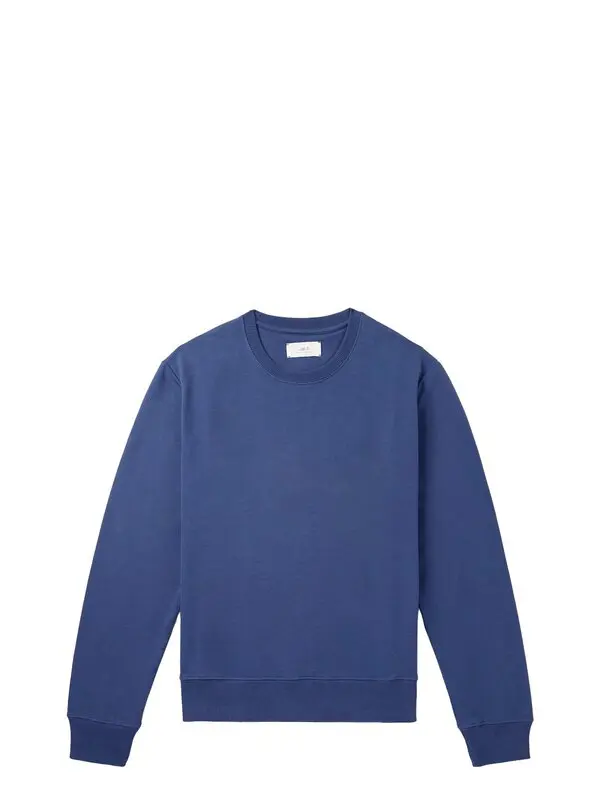 Mr P. Cotton-blend Jersey Sweatshirt - Blue