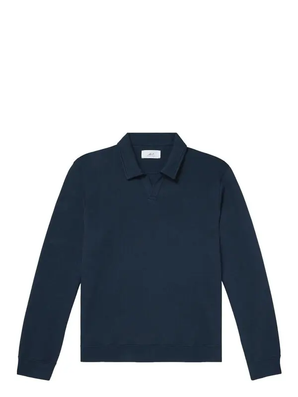 Mr P. Cotton-jersey Sweatshirt - Blue
