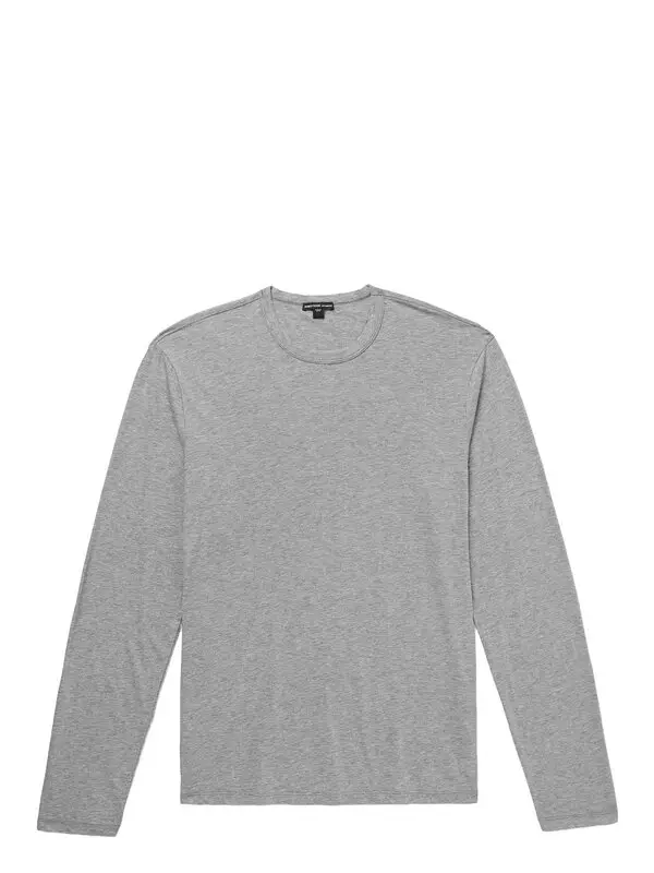 JAMES PERSE Lotus Slim-fit Cotton-jersey T-shirt - Gray