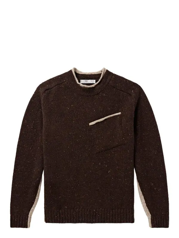 Inis Meáin Donegal Merino Wool And Cashmere-blend Sweater - Brown