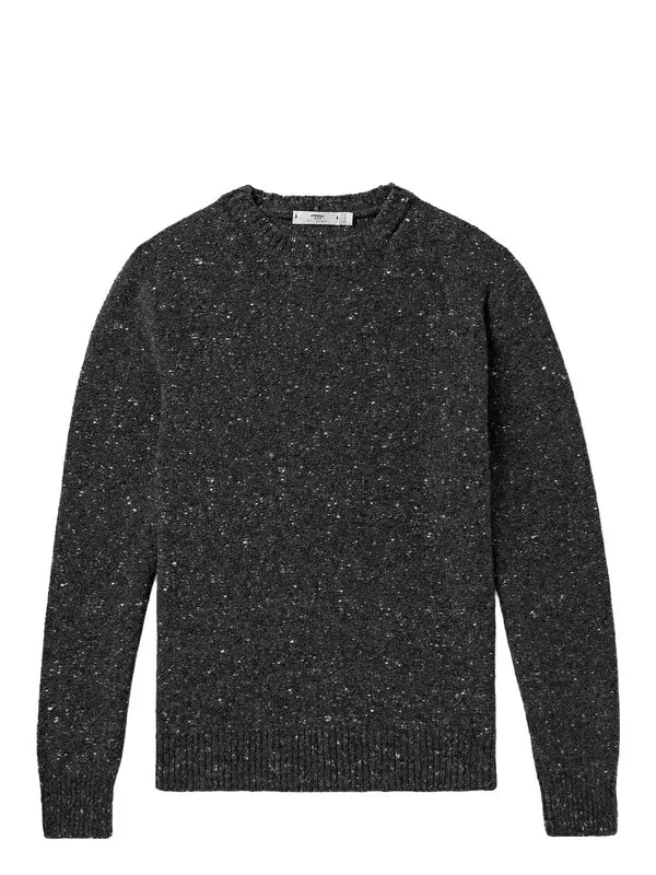 Inis Meáin Merino Wool And Cashmere-blend Sweater - Gray