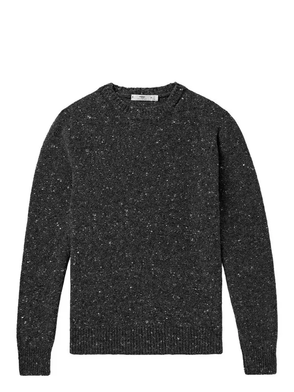 Inis Meáin Merino Wool And Cashmere-blend Sweater - Gray
