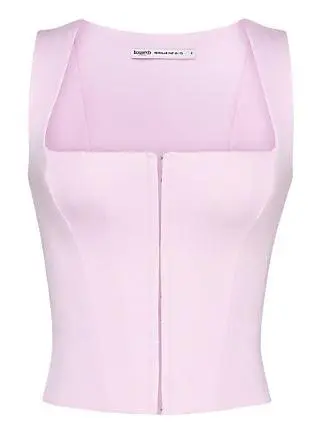House Of Cb Balconette Woven Corset Top - Ballerina Pink