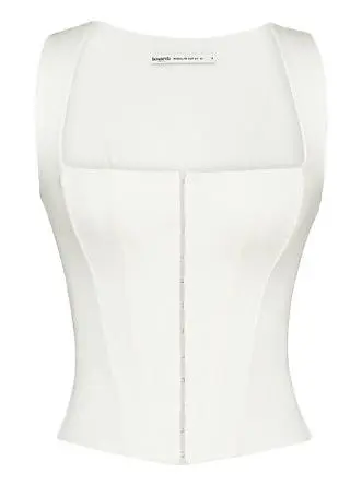 House Of Cb Balconette Woven Corset Top - Ivory