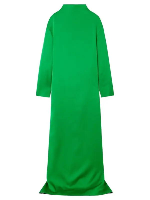 TOM FORD Oversized Open-back Gown - Green