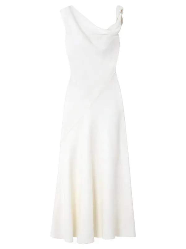 THE ROW Violetta Asymmetric Paneled Gown - White