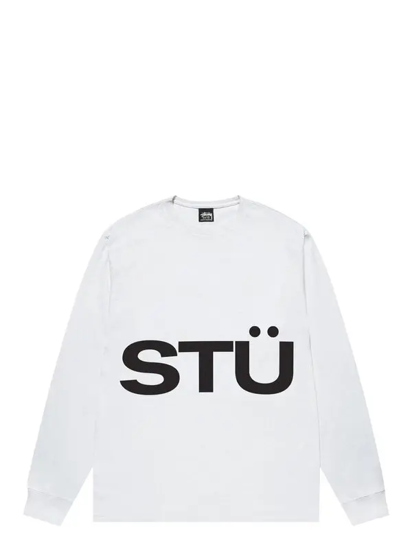 StÜssy All Caps Long-sleeve Tee - White