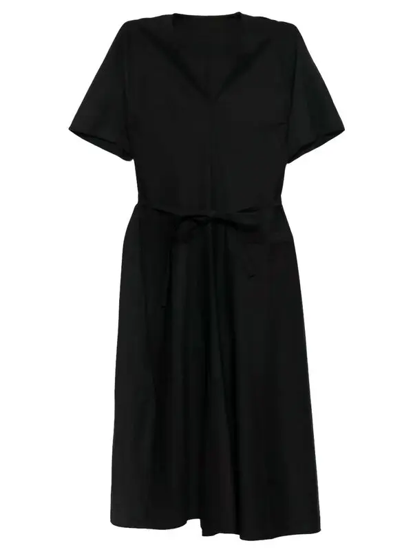 LESS V-neck Dress - Black