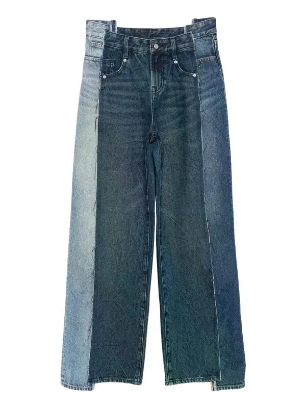 JNBY Rolled-edge Wide Leg Jeans - Blue
