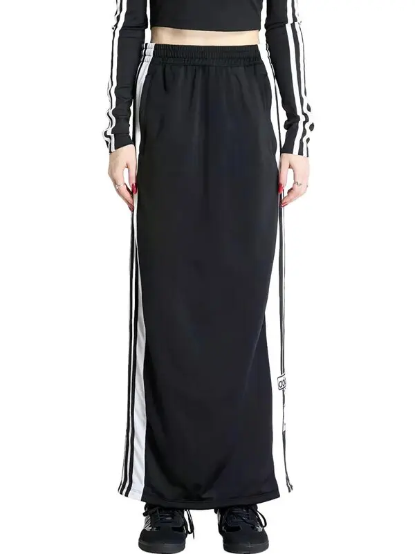 Adidas Adibreak Adicolor Side-stripe Maxi Skirt - Black