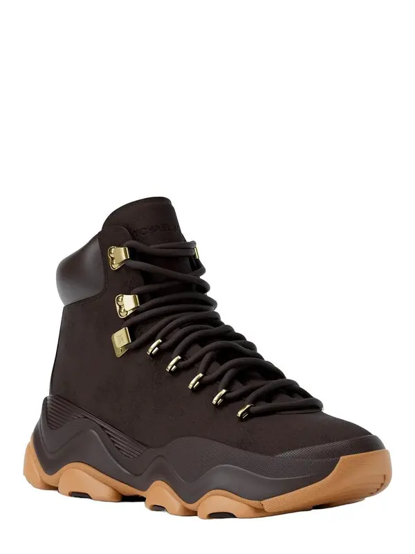 Michael Kors Atlas Suede Lace-up Boots - Brown