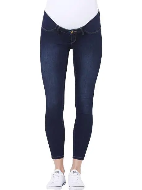 RIPE MATERNITY Isla Ankle Grazer Jeggings - Indigo