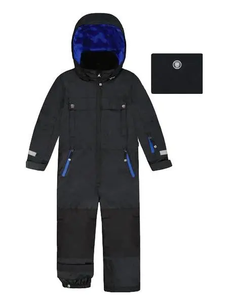 DEUX PAR DEUX Solid One-piece Teknik Snowsuit - Black