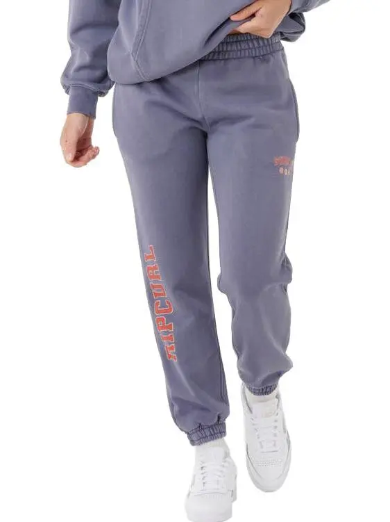 Rip Curl Varsity Sports Track Pants - Blue Grey