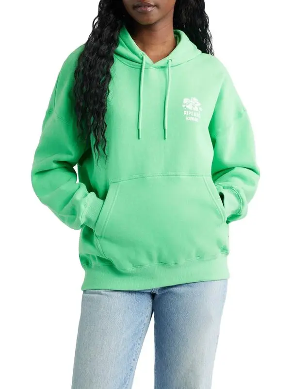 Rip Curl Heritage Fleece Hoodie - Green Hawaii