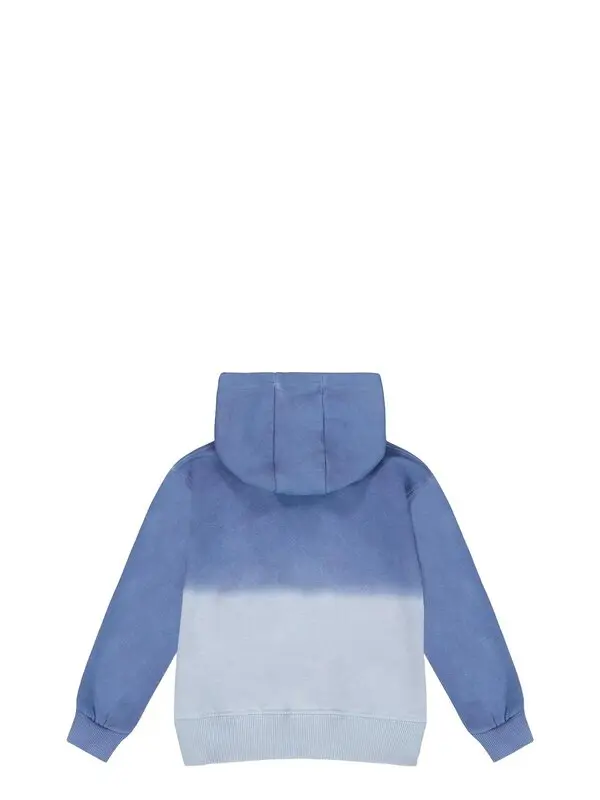 DEUX PAR DEUX Full Zip Hooded Fleece Jacket - Blue