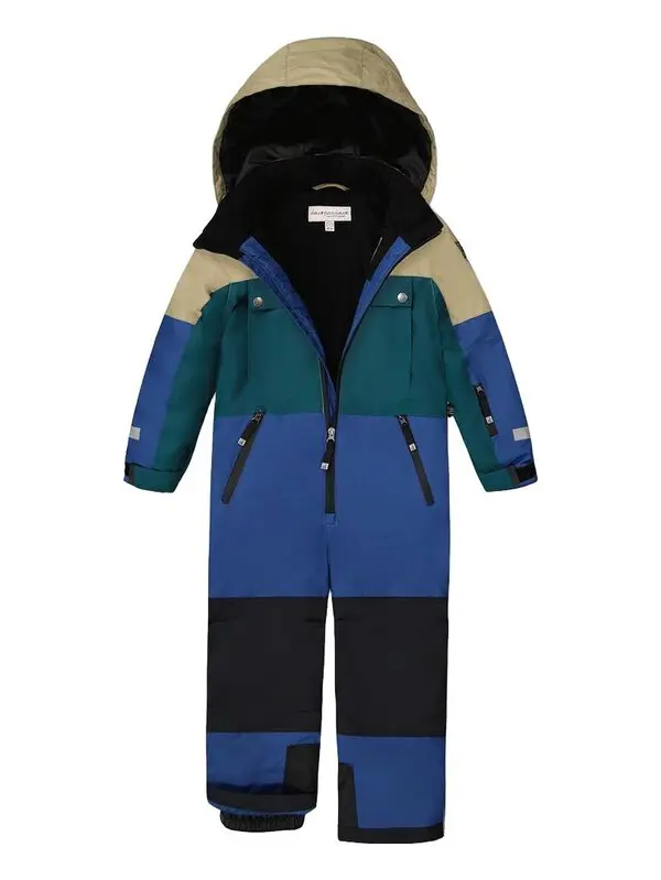 DEUX PAR DEUX One-piece Teknik Snowsuit Colorblocked - Navy Blue