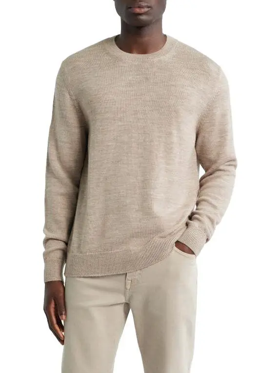ALEX CRANE Campo Merino Wool Crewneck Sweater - Bone