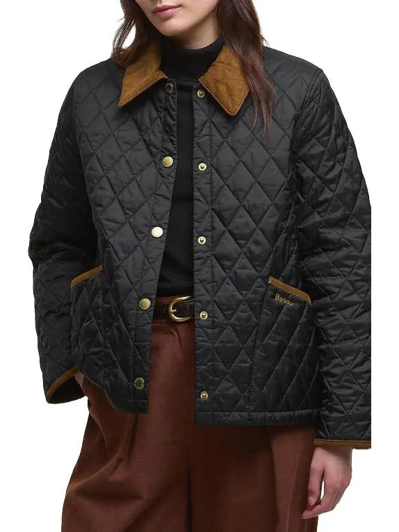 Barbour Liddesdale Quilted Barn Jacket - Black/classic