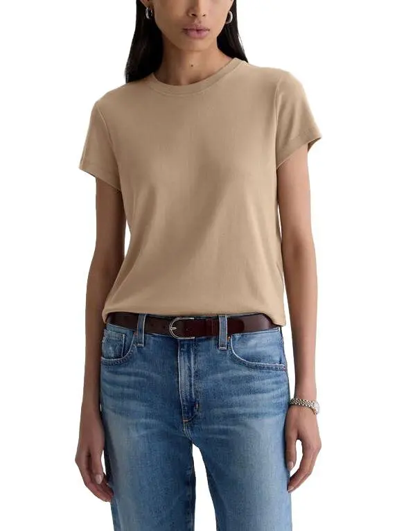 Ag Sadie Crop T-shirt - Khaki Sand