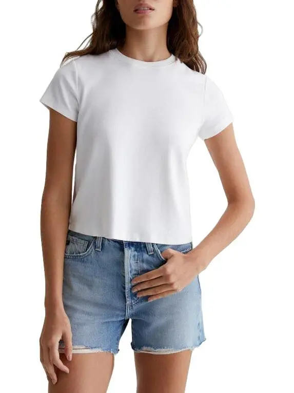 Ag Sadie Crop T-shirt - Powder