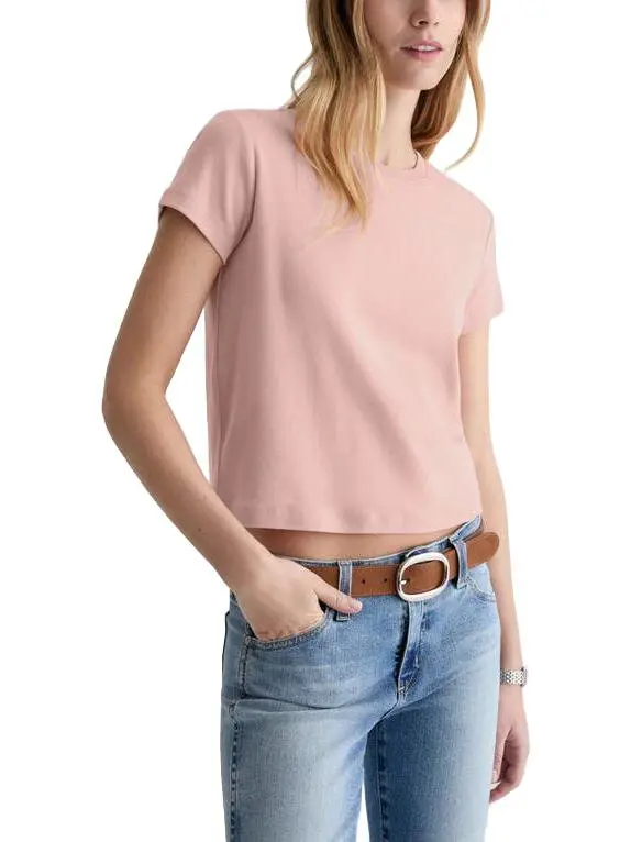 Ag Sadie Crop T-shirt - Sparkling Rose