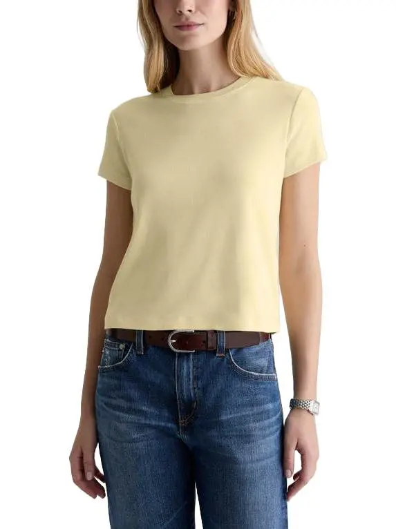 Ag Sadie Crop T-shirt - Sunlight Yellow
